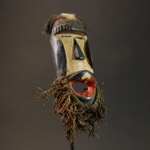 African Wood Mask Antiques Wooden Tribal Dan Kran Also Dan Ngere or Dan ...