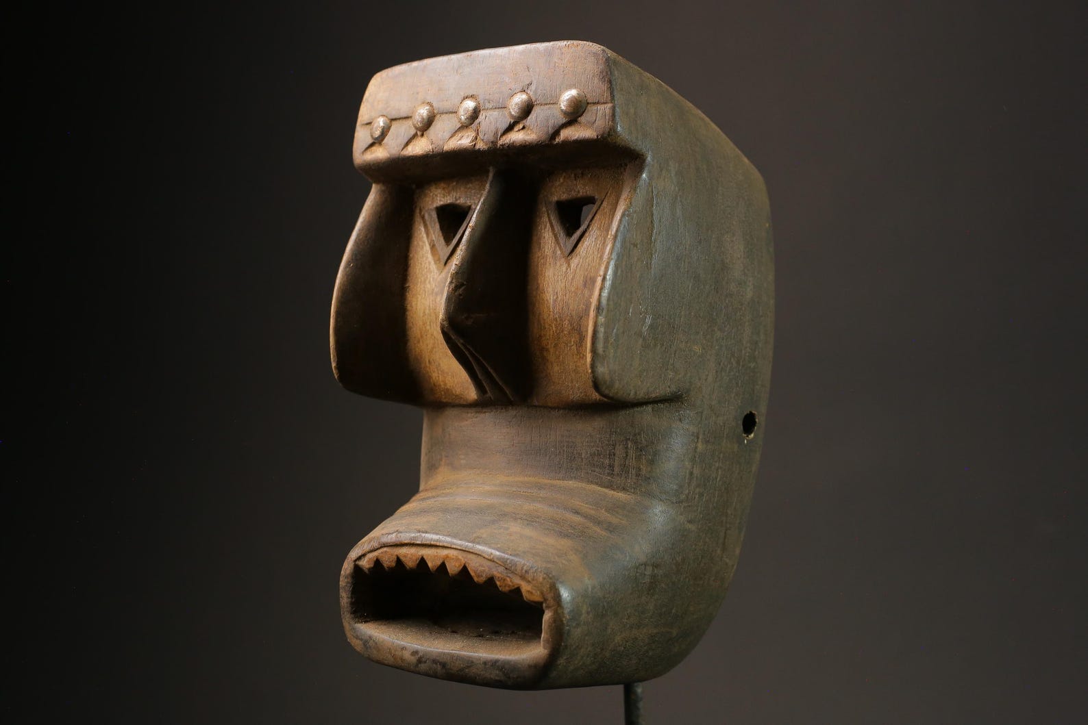 African Wood Mask Antiques Wooden Tribal Dan Kran Also Dan Ngere or Dan ...