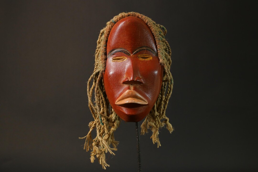 African Dan Zapkei Mask: Authentic Tribal Wall Art (35/17 CM)-G2778 - Etsy