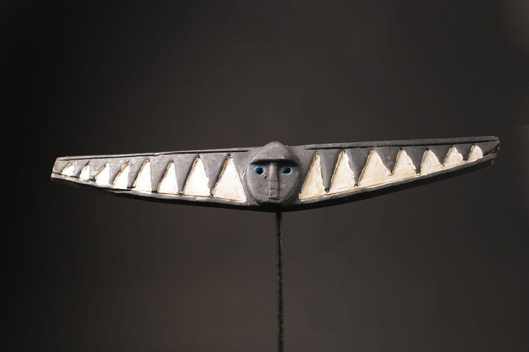 Hand Carved African Tribal Wall Decor Plank Mask Bwa People From ...