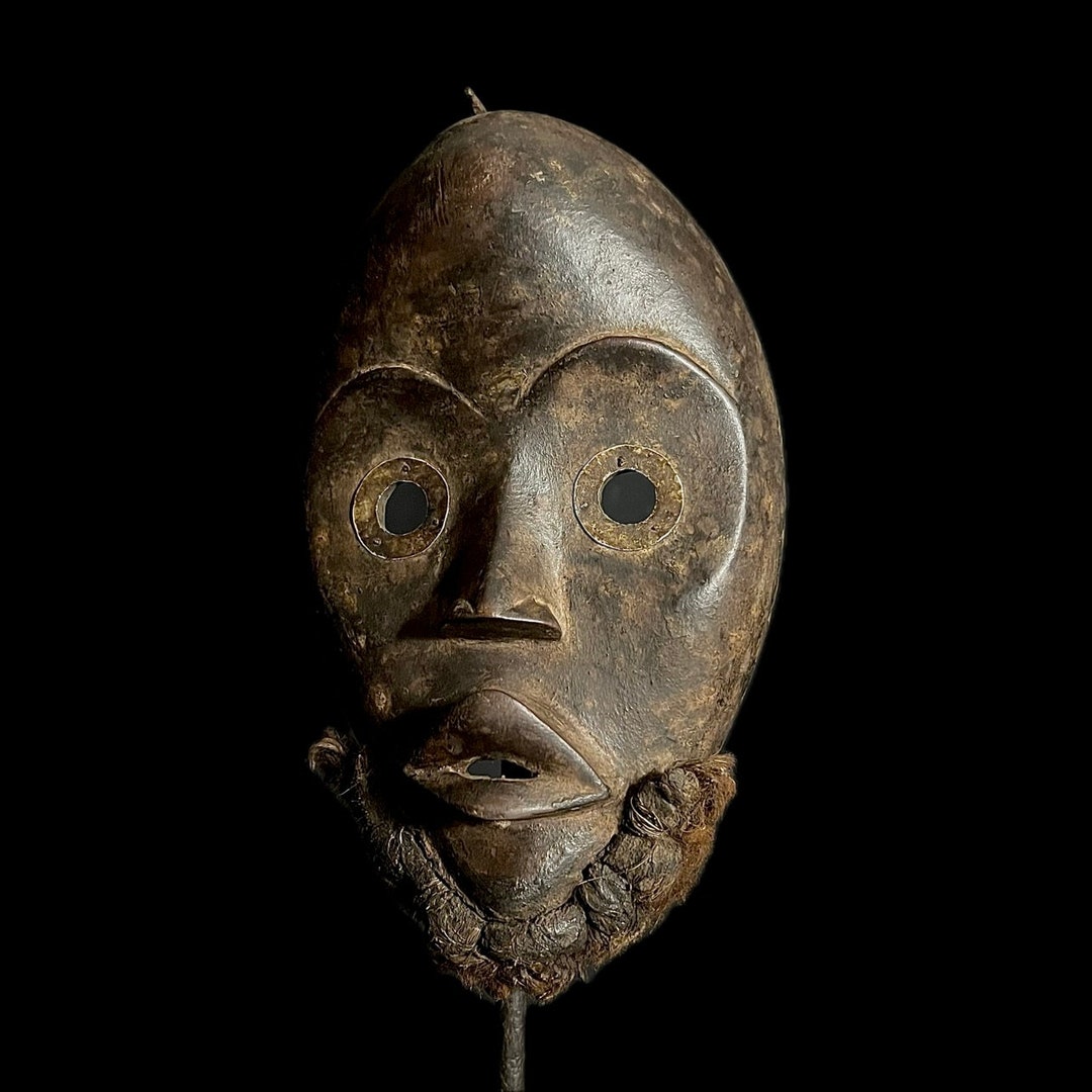 African Mask Antiques Tribal Face Vintage Dan Kran Mask Antique Wall ...