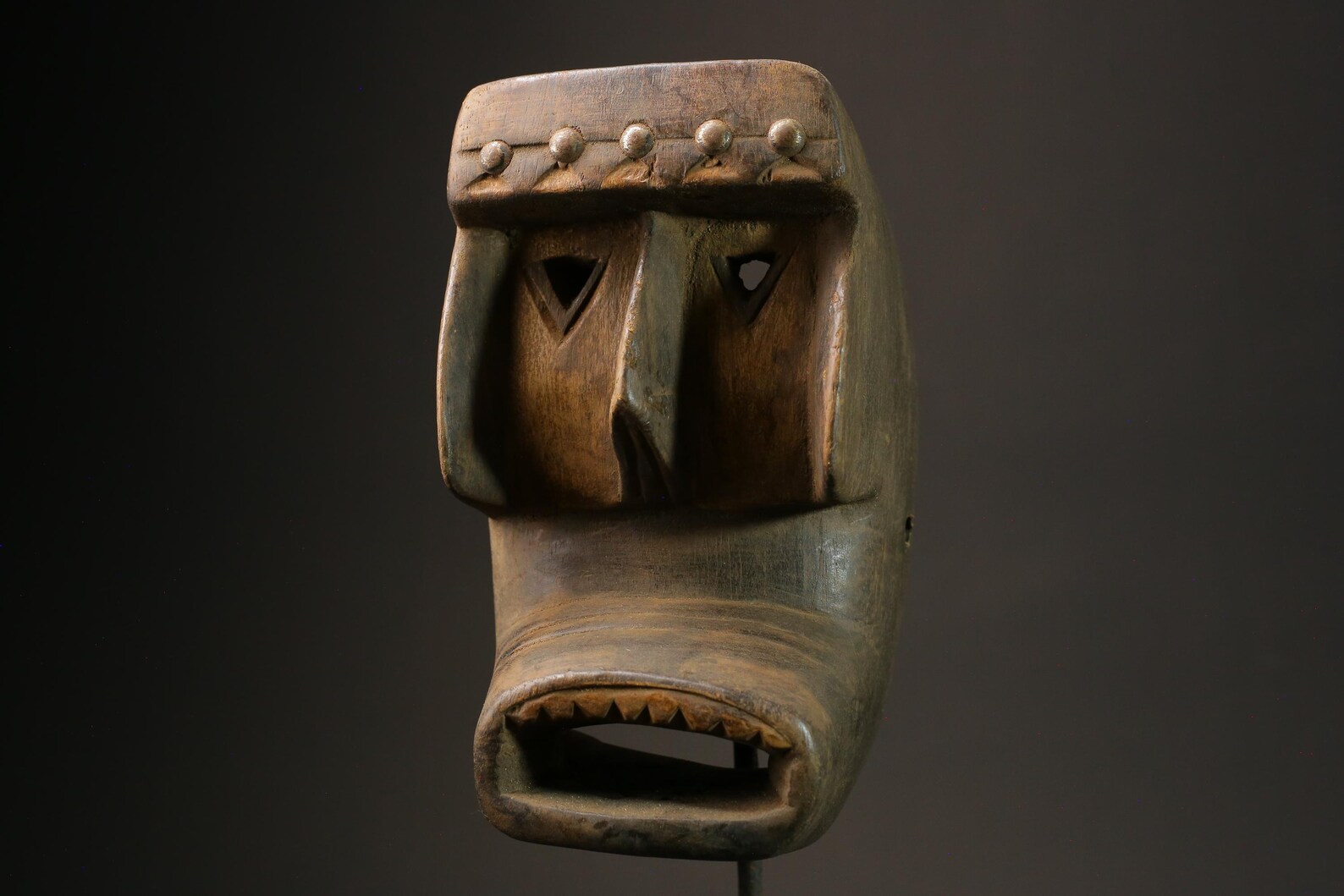 African Wood Mask Antiques Wooden Tribal Dan Kran Also Dan Ngere or Dan ...