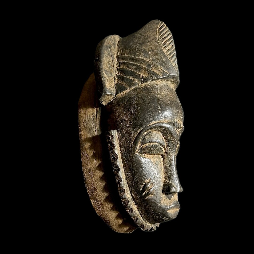 African Mask From the Guru Tribe Tribe Art Vintage Baule Mask Wall ...