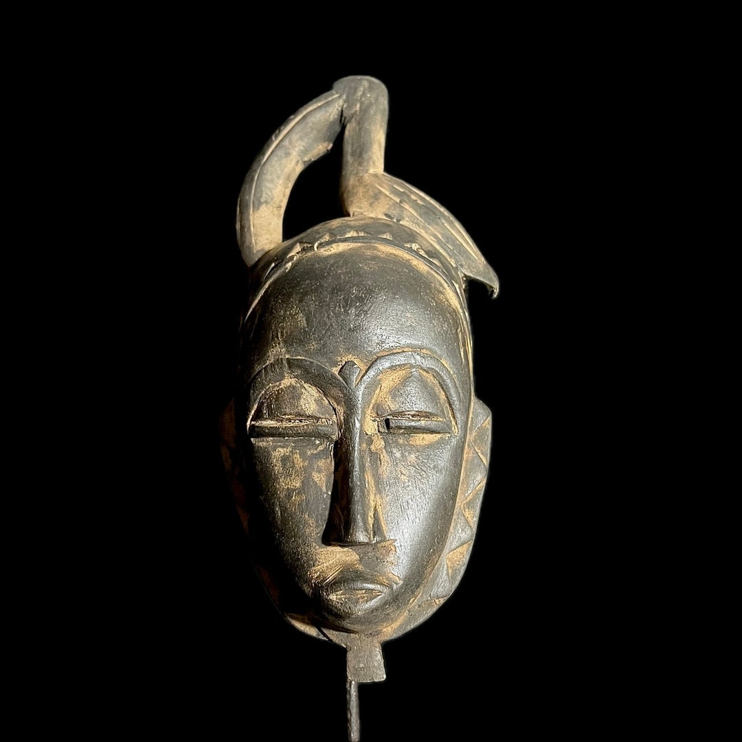 African Mask From the Guru Tribe Tribe Art Vintage Baule Mask Wall ...