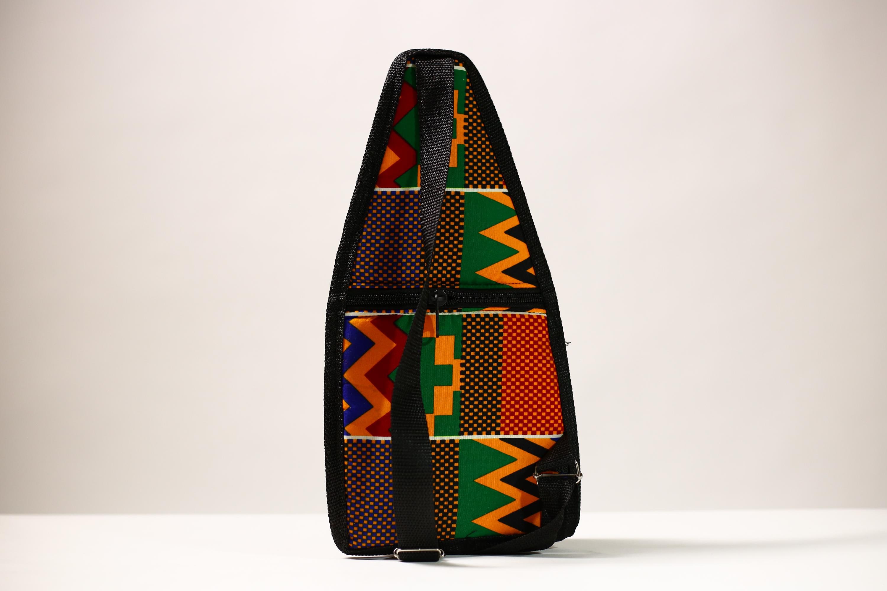 African Wax Print Sling Bag: Handmade Ethnic Crossbody Chest Pack-g4492 ...