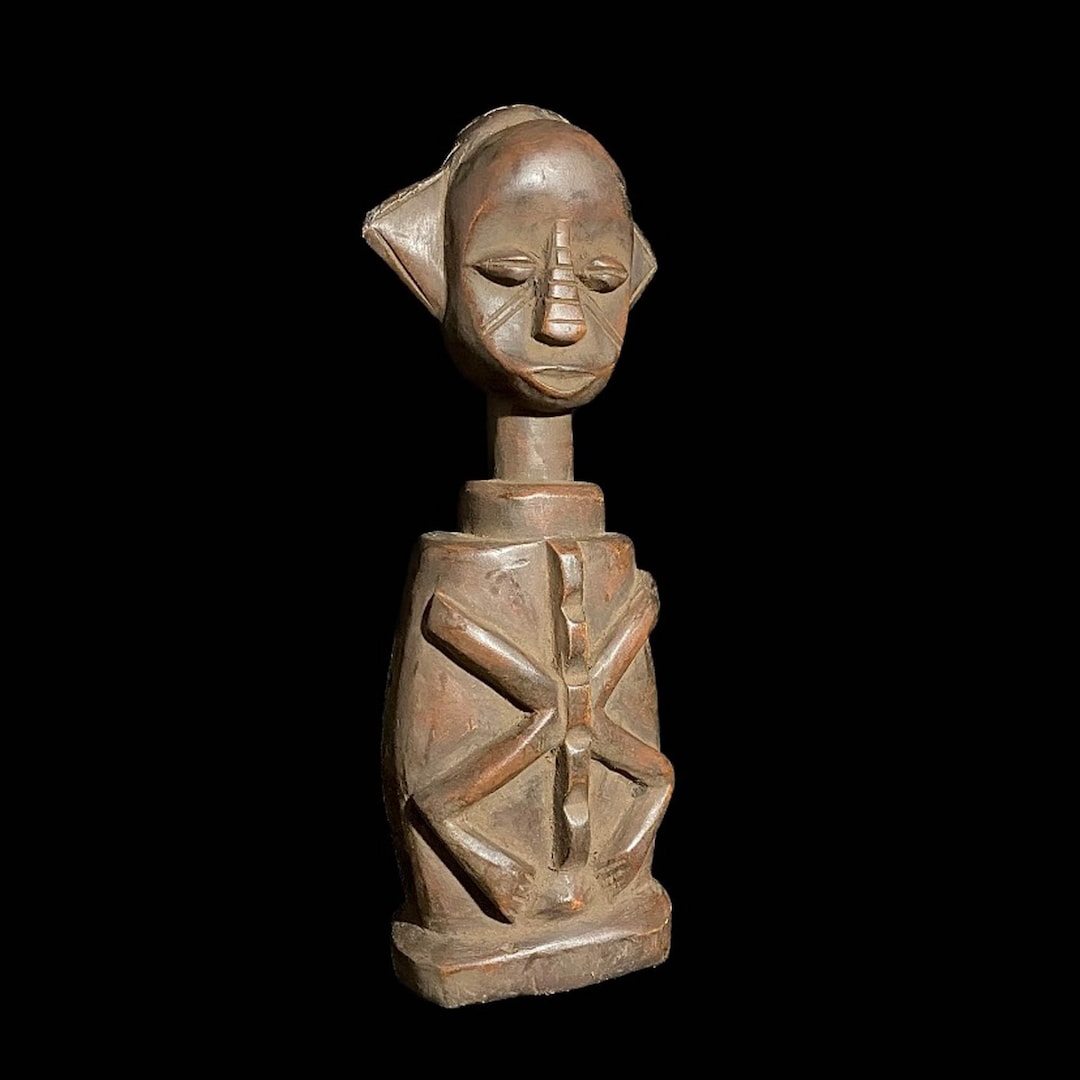 African Sculpture Tribal Art Wooden Carved Statue Tribal Wood African ...