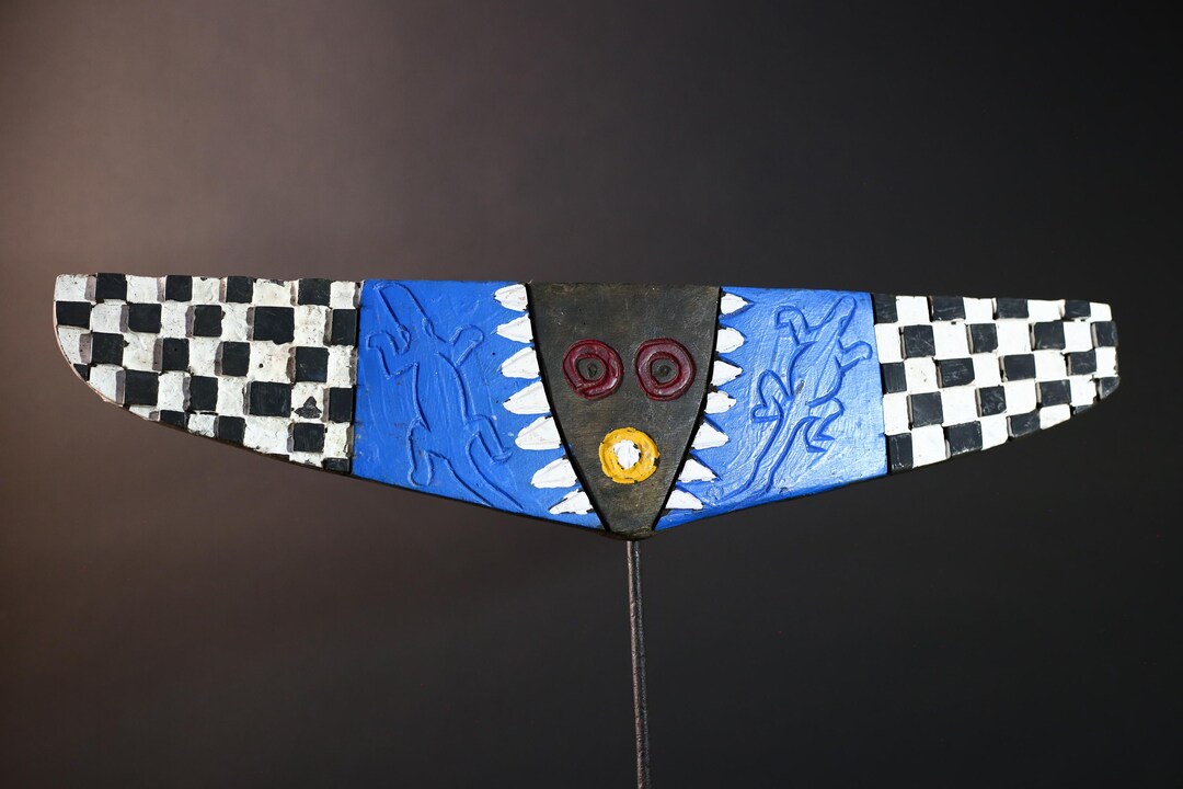 Bwa Butterfly Plank Mask: Burkina Faso Tribal Art, Geometric Wood ...