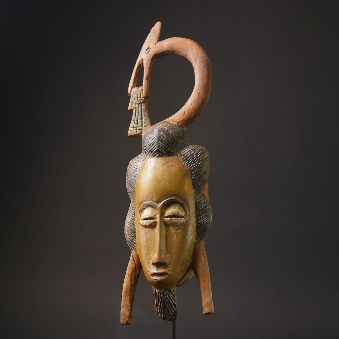 African Tribal Wood Masks | Unique Wall Decor | Guro Facial Masks ...