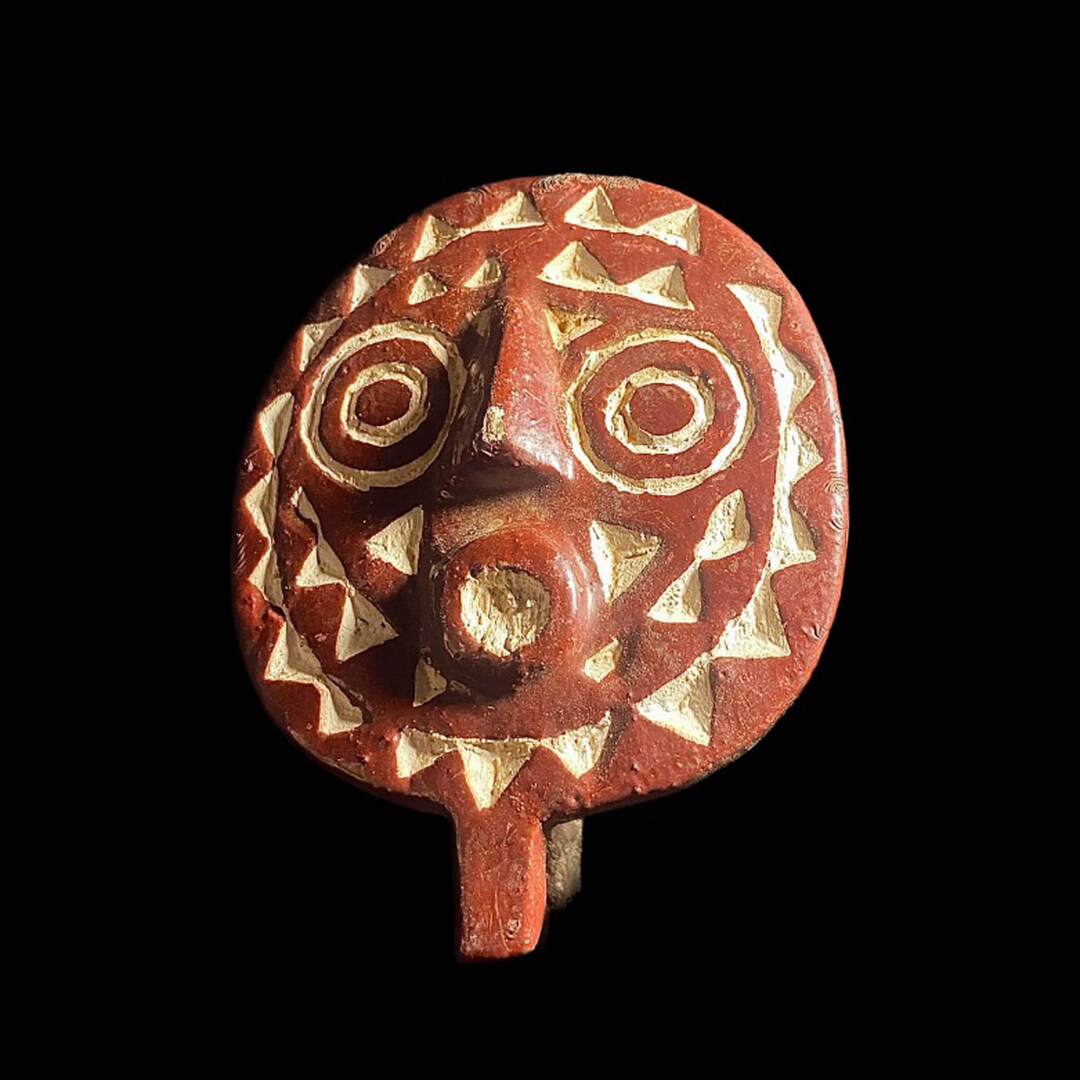 African Mask Bobo mali Sun Mask With Owl Depiction Wall - Etsy