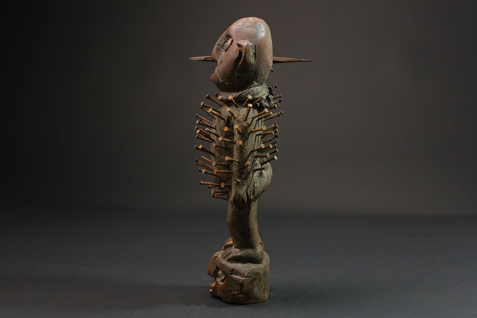 African Wood Figures African Figures Carved Power Figure Nkisi N'kondi ...