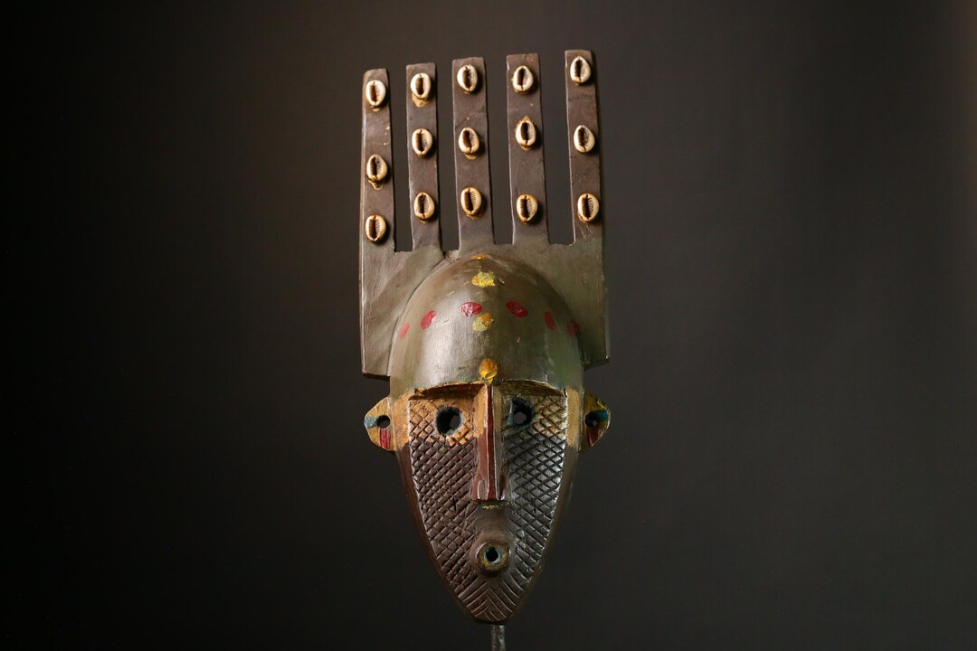 African N'tomo Mask: Authentic Vintage Bamana Tribal Art From Mali ...