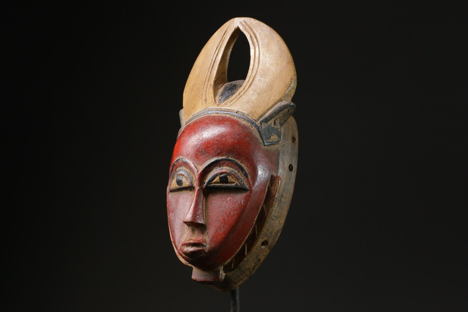 African Punu Mask: Hand Carved Tribal Wall Art Sculpture-8465 - Etsy