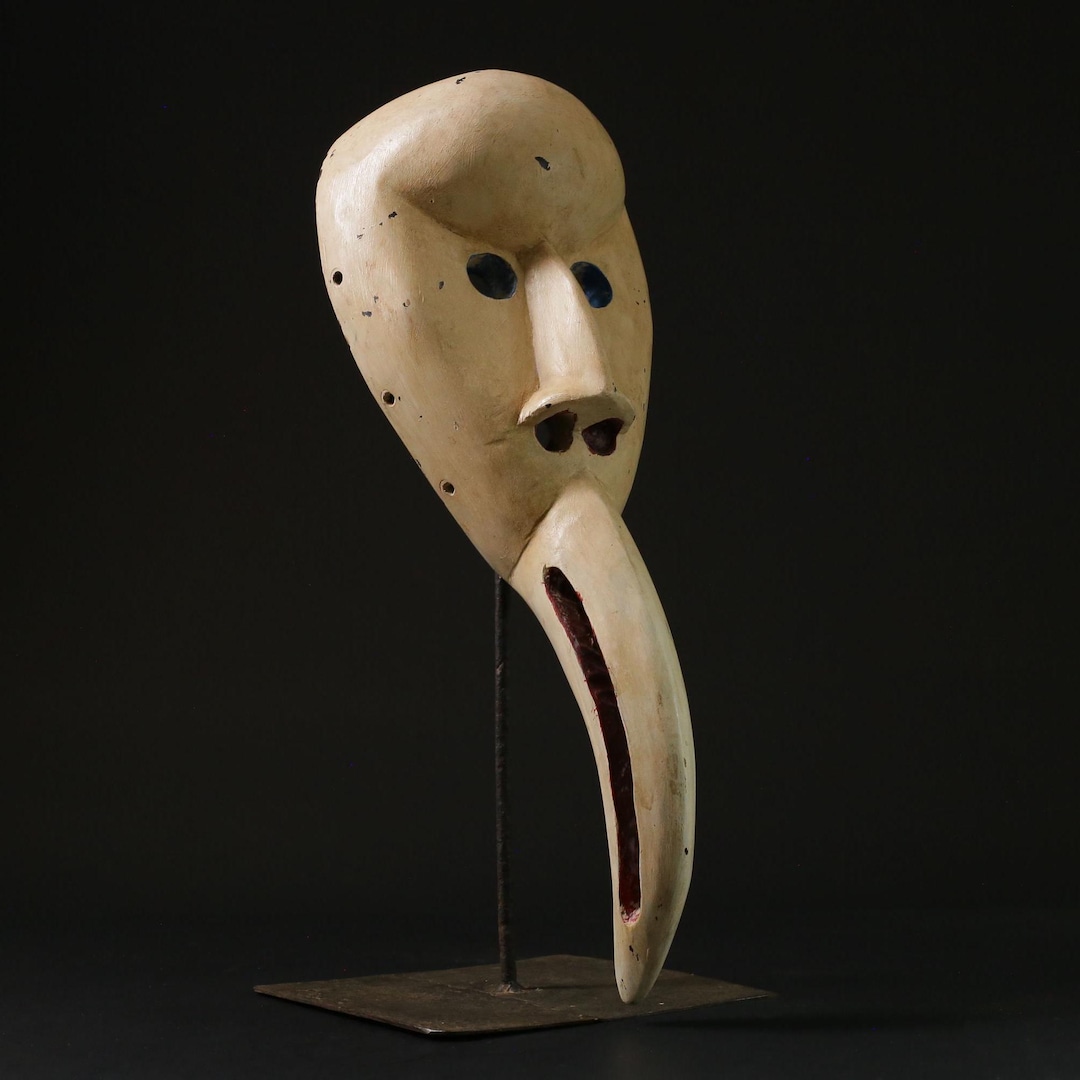 African Dan Bird Mask | Vintage Handcrafted Wooden Art | Unique Tribal ...