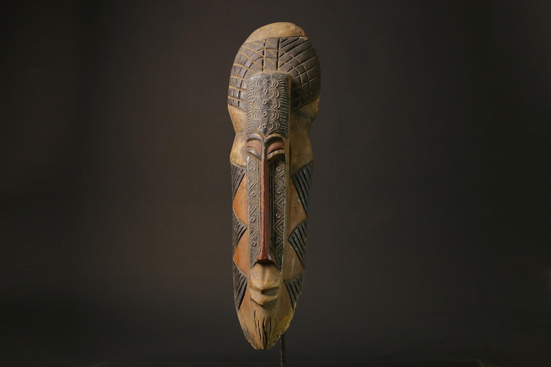 African Mask Ashanti Queen Wood Ghana Handmade Queen Masks for Wall ...