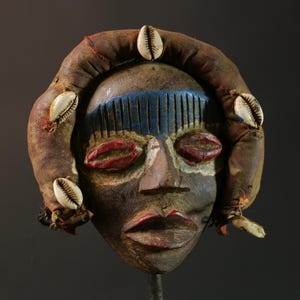 Antique African Dan Maou Wood Mask Authentic Wall Hanging for Home ...