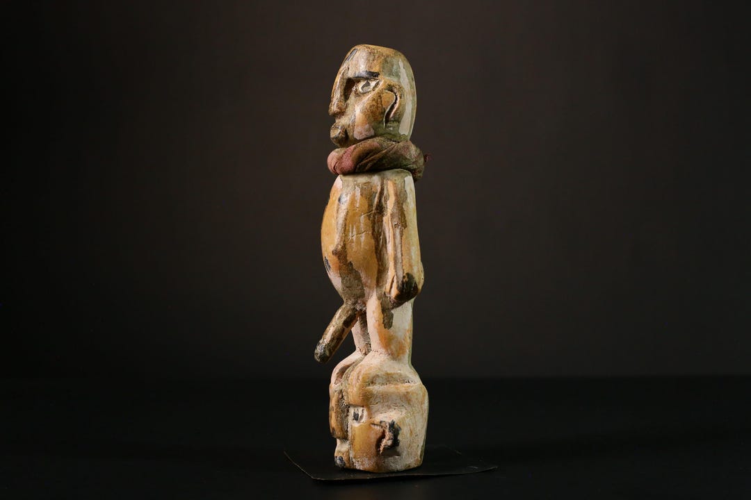 African Vintage Nkisi Nkondi Statue African Collectible Voodoo Doll Art ...