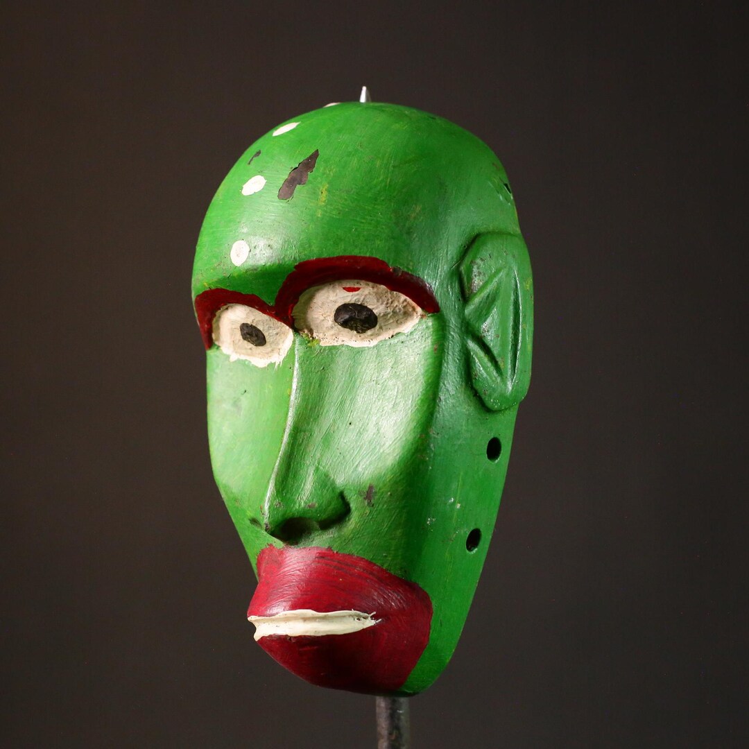 African Hand Carved Bobo Bwa Plank Mask | Vintage Tribal Wall Decor ...