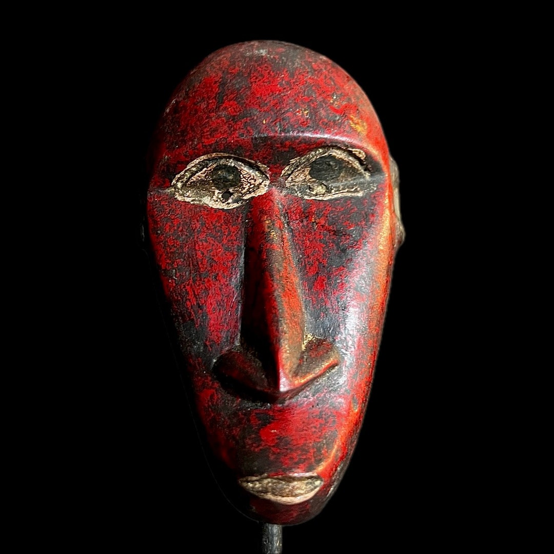 African Mask Baule Antique African Mask African Wooden Mask Wall ...