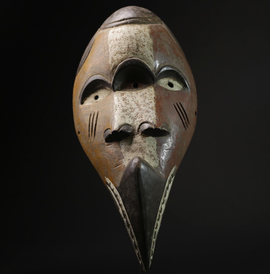 Authentic Hand-carved African Tribal Face Mask | Kuba Dan Wall Hanging ...