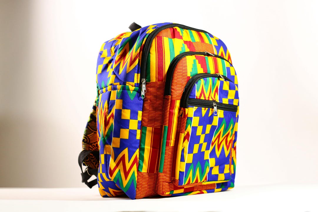 Handmade Kente African Print Backpack: Laptop Book Bag-g4305 - Etsy