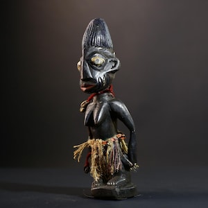 African Suku Congo Fertility Statue, Hand-carved Female Ancestral ...