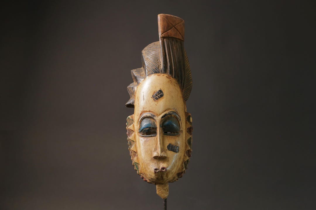 African Wood Mask Antiques Large African Mask Tribal Mask Masks for ...