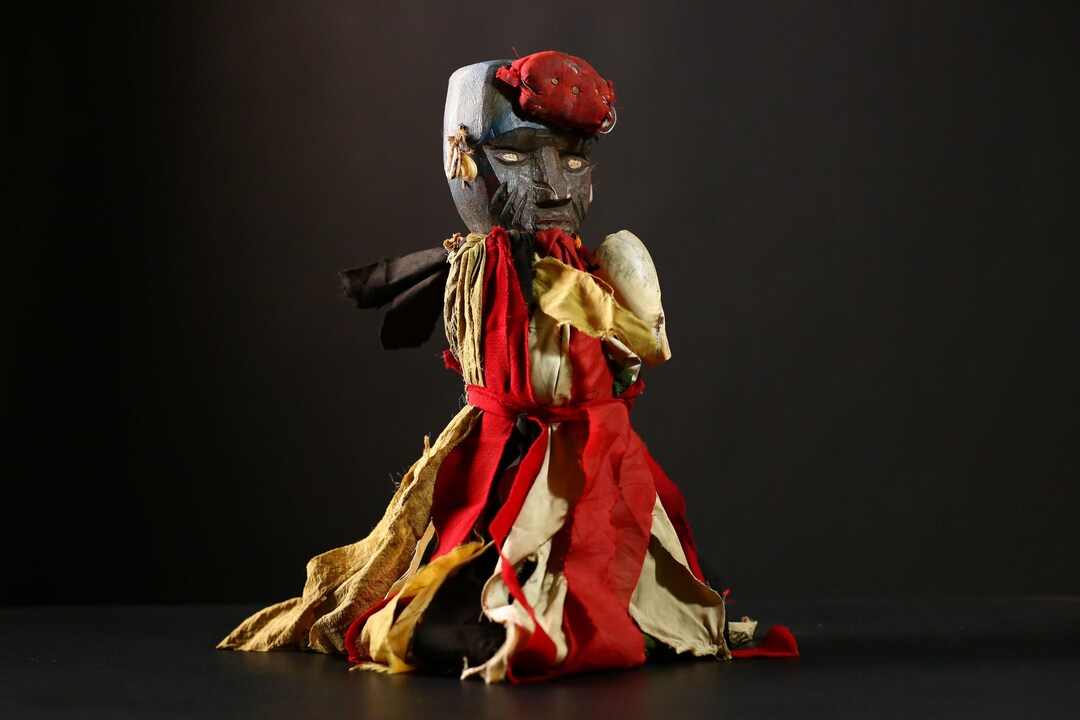 African Nkisi Nkondi Statue Vintage Tribal Collectible Voodoo Art ...