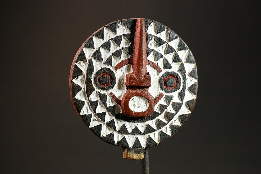 Exquisite Handmade African Bobo Sun Mask Wall Decor Wood Tribal Face ...