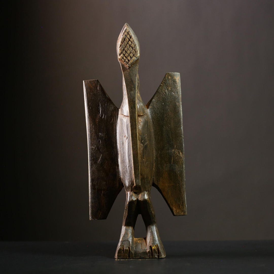 African Senufo Hand Carved Sculpture | Unique Art Piece | West Africa ...