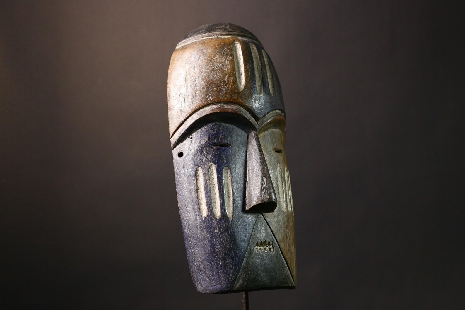 Vintage Dan Tribal Mask: Antique Wood Carved Wall Art-g2007 - Etsy