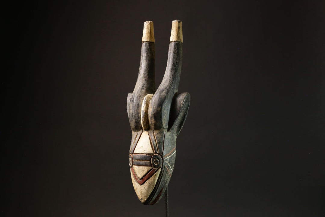 Captivating African Bobo Mask Art Handcrafted Wooden Sculpture Wall ...