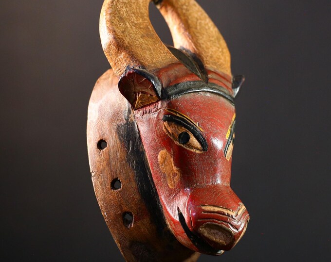 Antique Hand-carved Bobo Bull Mask | Unique Tribal Wall Decor | African ...