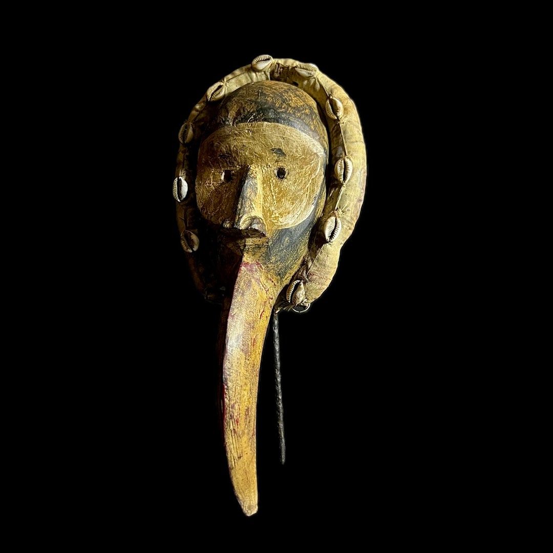 African Mask Antique Wall African Mask Traditional Vintage Art Tribal ...