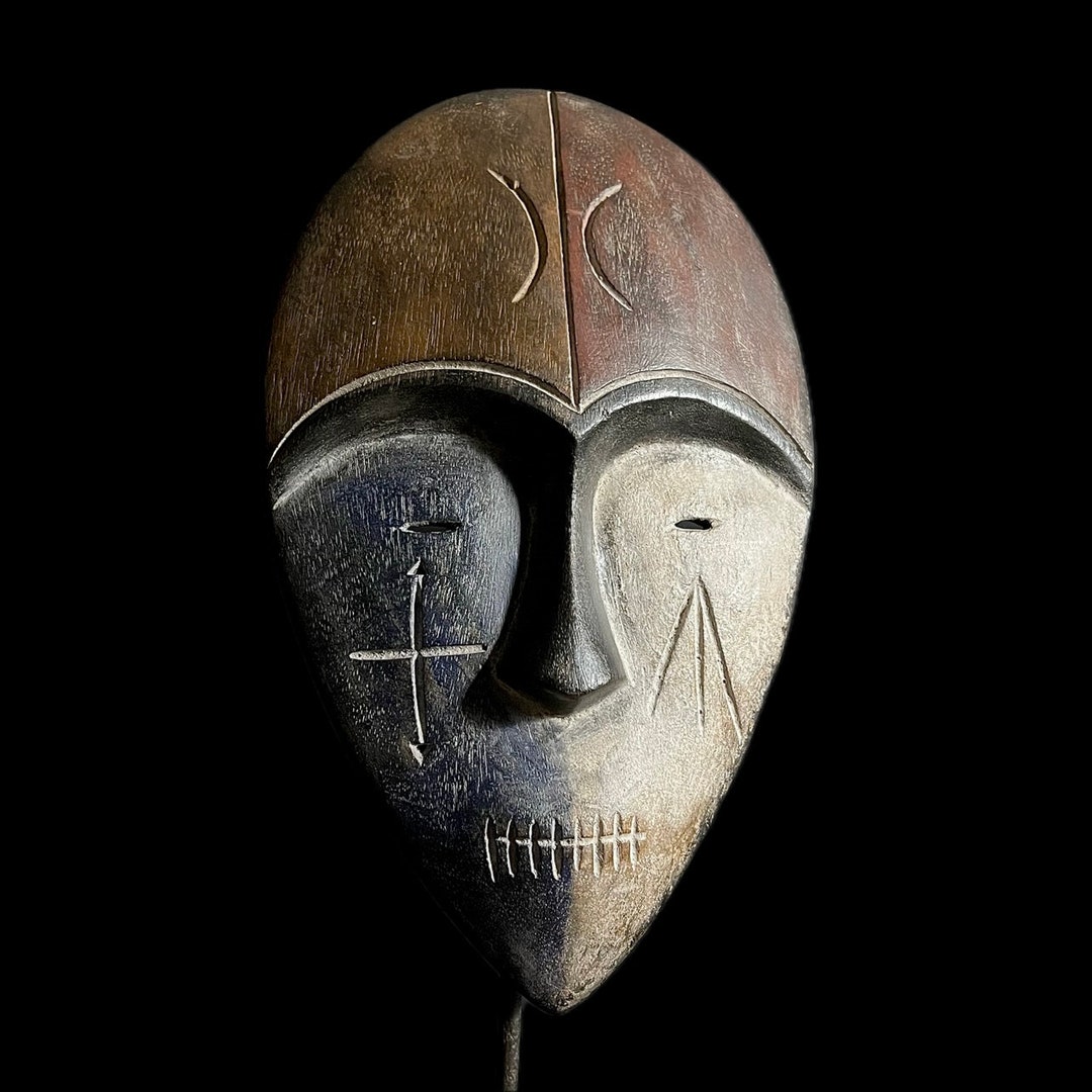 African Nigerian Igbo Wood Carved Spirit Mask IGBO Mask Tribal Masks ...
