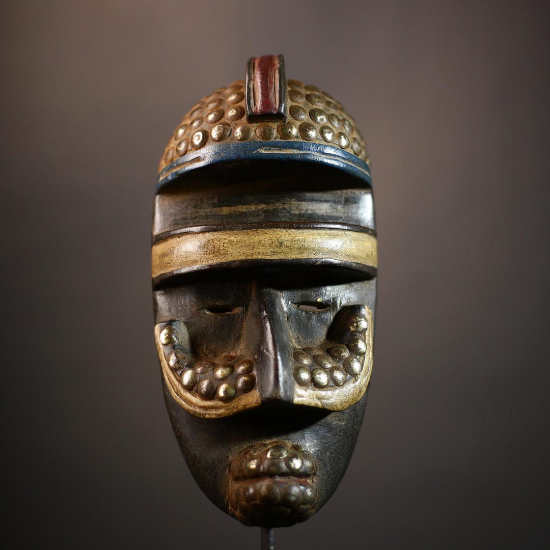 African Masks | Carved Wood Dan Kran Tribal Art | Handmade Ethnic Decor ...