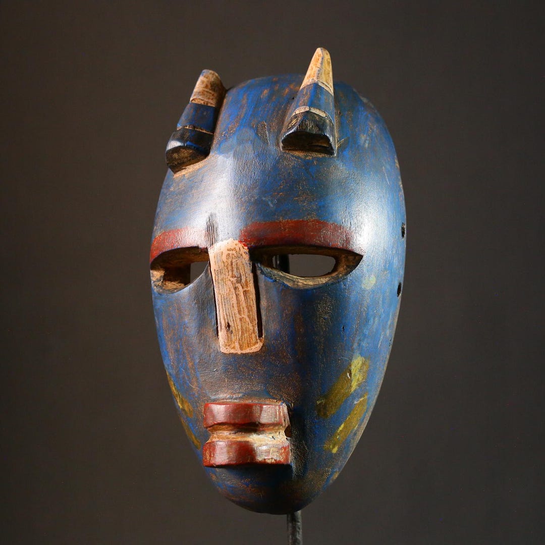 African Large Dan Kran Mask | Tribal Wall Art Decor | Unique Cultural ...
