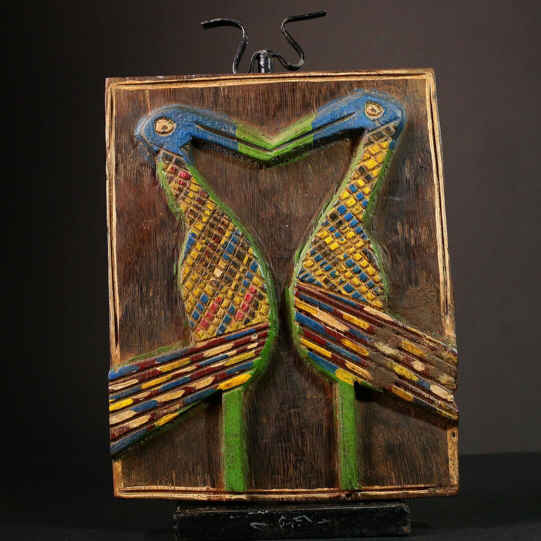 African Granary Door | Dogon Art With Kanaga Masks | Sun Lizard Design ...