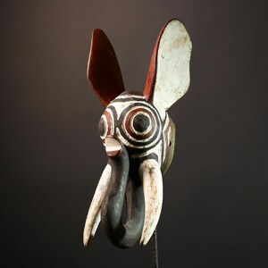 Vibrant Bobo Style Elephant African Mask From Burkina Faso Unique ...