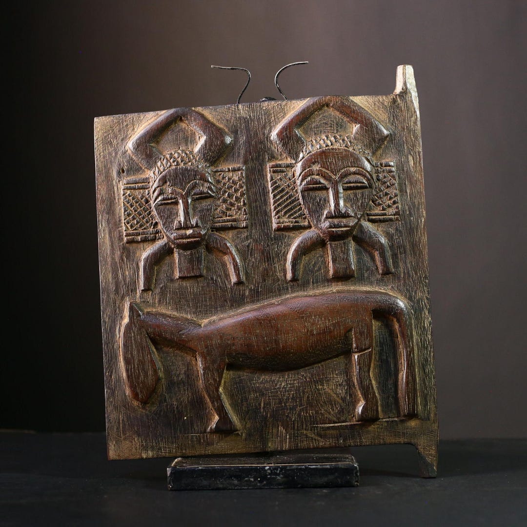 African Granary Door | Unique Rustic Wooden Wall Art | Tribal Antique ...