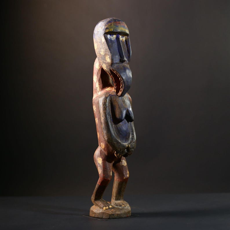Vintage African Dan Figurine: Handcrafted Tribal Voodoo Statue-g5244 - Etsy