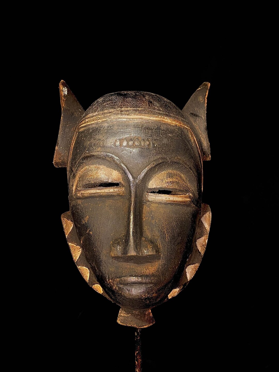 African Mask African Carved Wood Tribal Mask Vintage Hanging Tribal ...