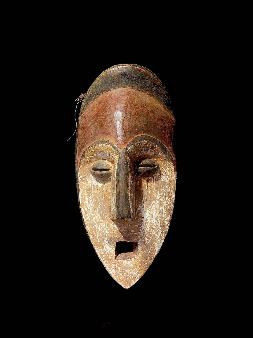 African Mask Tribal Vintage Wood Carved Hanging Famous Fang Nigil Masks ...