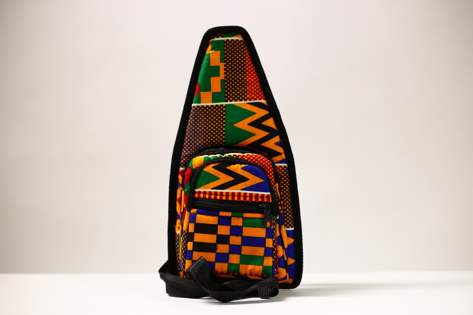 African Wax Print Sling Bag: Handmade Ethnic Crossbody Chest Pack-g4492 ...