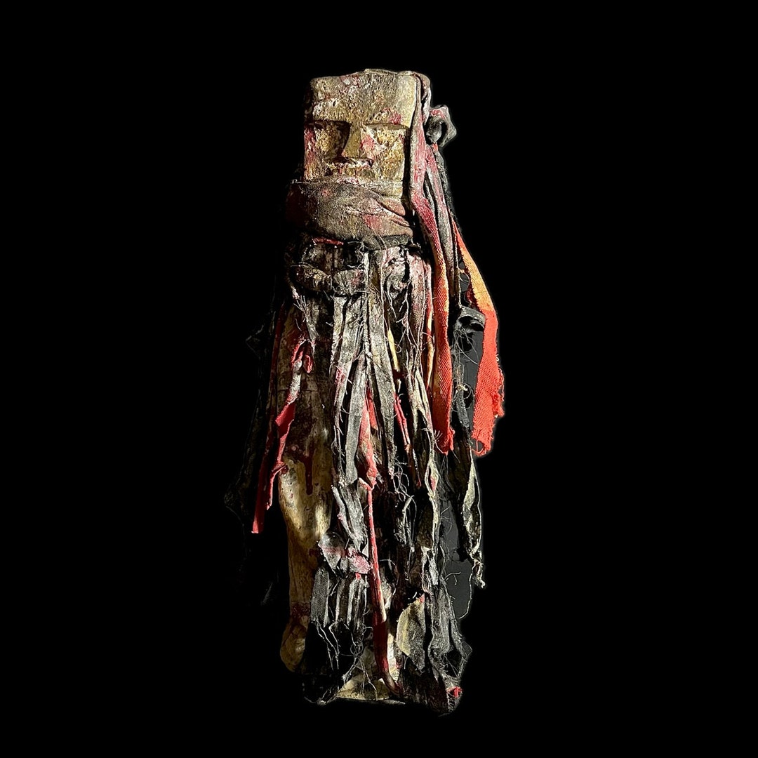 African Wood Figures African Figures Carved Power Figure Nkisi N'kondi ...