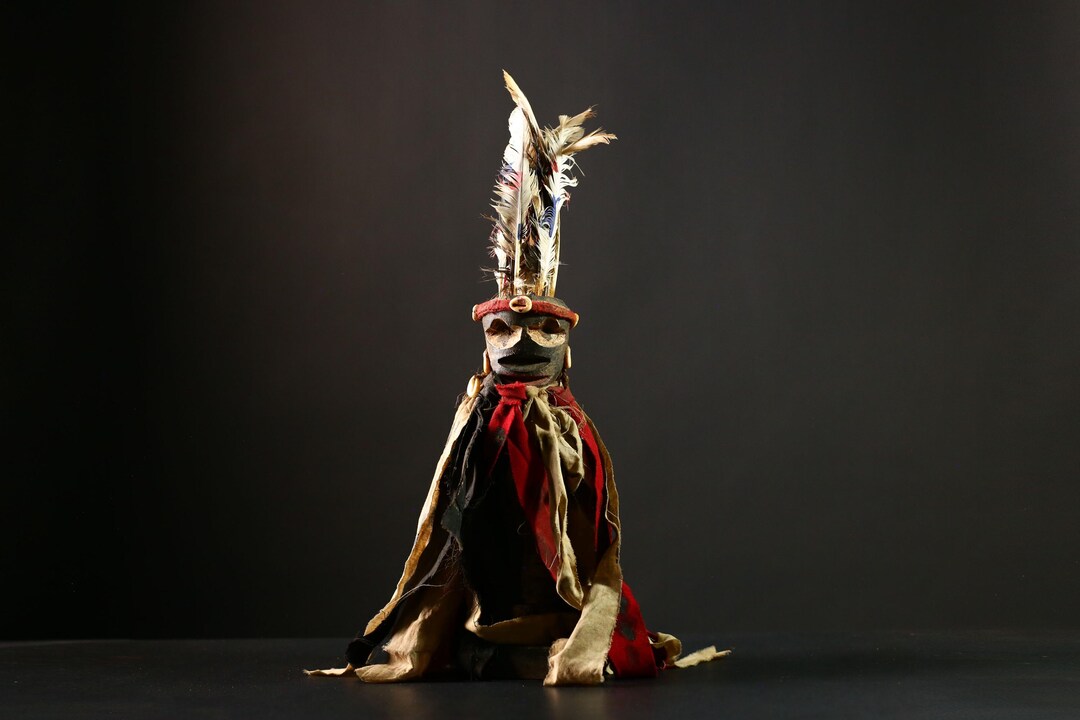 Africa Nkisi Statue Tribal Voodoo Sculpture Vintage African Collectible ...