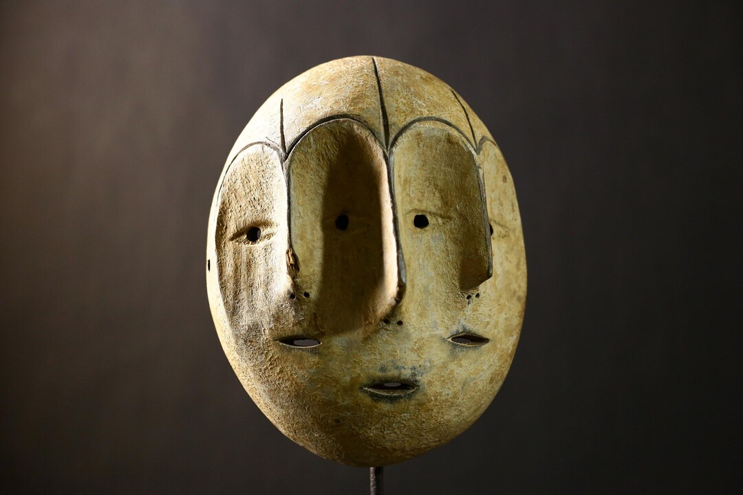 African Antique Puno Tribal Mask Authentic Wooden Wall Art Unique ...