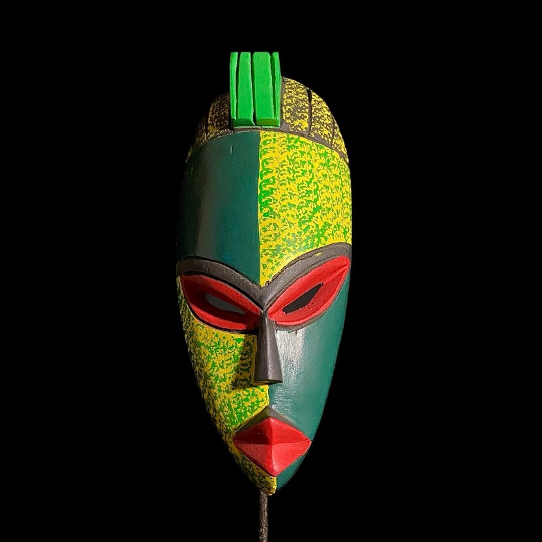 African Mask Traditional Vintage Art Tribal One Piece Home Décor ...