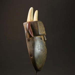African Vintage TOMA TOMA Mask Hand-carved Baule Tribe Wall Hanging ...