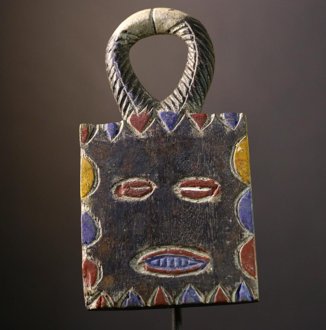 African Goli Mask | Authentic Tribal Wall Art | Handcrafted Wooden ...