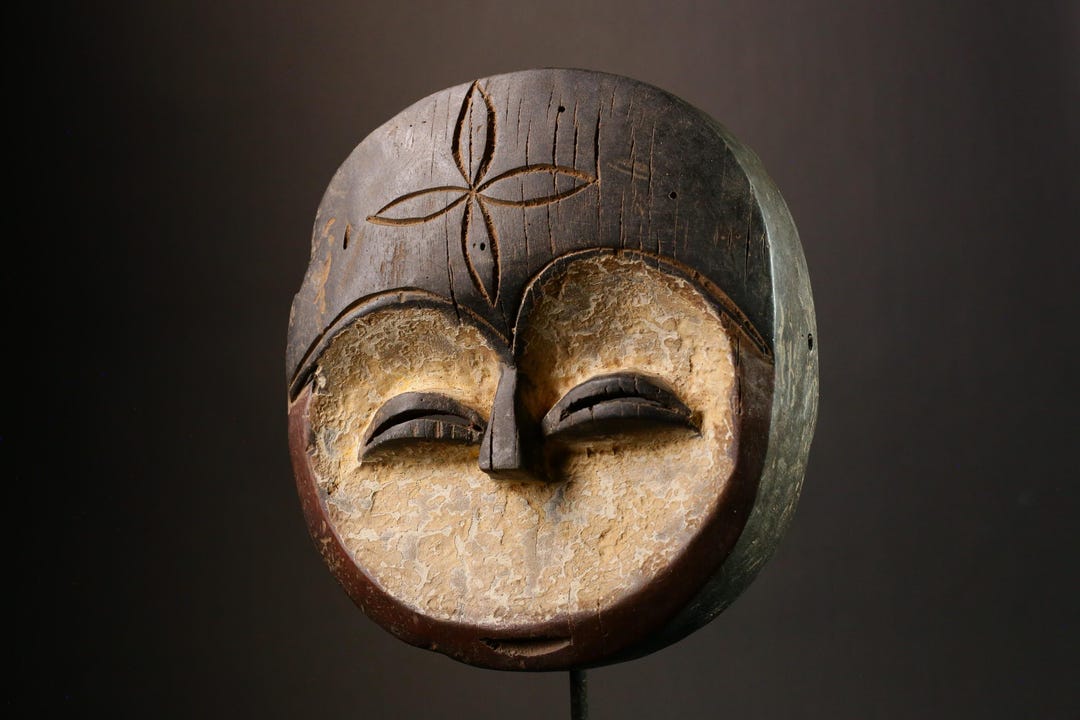 African Masks Authentic Congo Bwami Art African Lega Mask Intricate ...